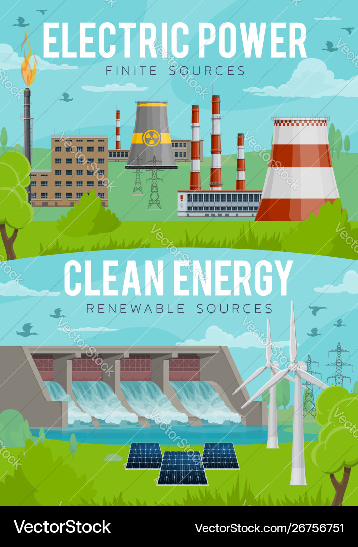Renewable Energy Sources Royalty Free Vector Image