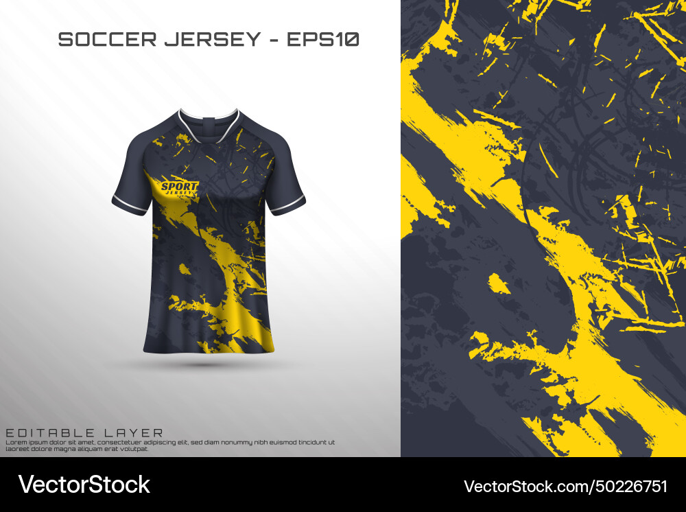 Sports jersey design Royalty Free Vector Image