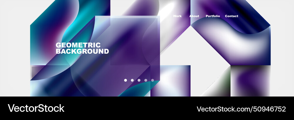Colorful gradients with abstract geometric shapes Vector Image