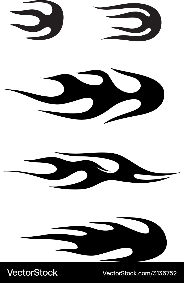 Flames Royalty Free Vector Image - VectorStock