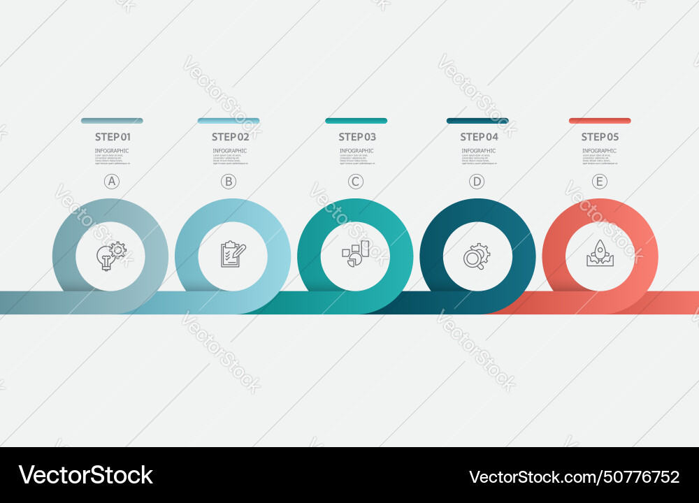 Infographics timeline element business workflow Vector Image
