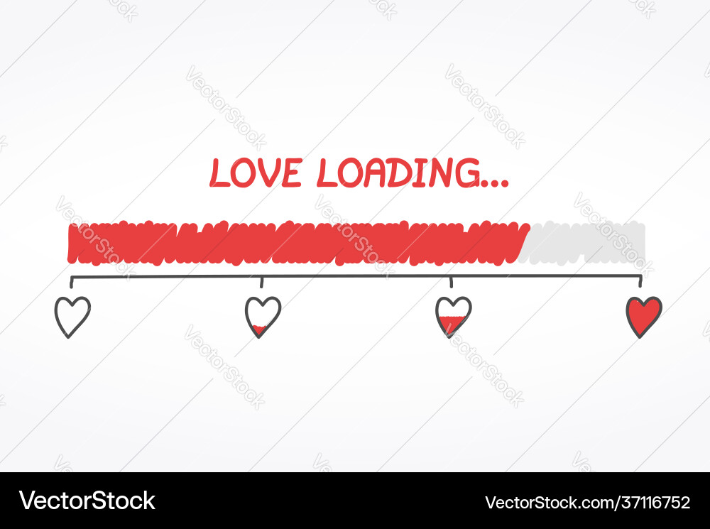 Love loading Royalty Free Vector Image - VectorStock