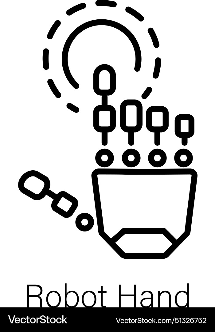 Robot hand Royalty Free Vector Image - VectorStock