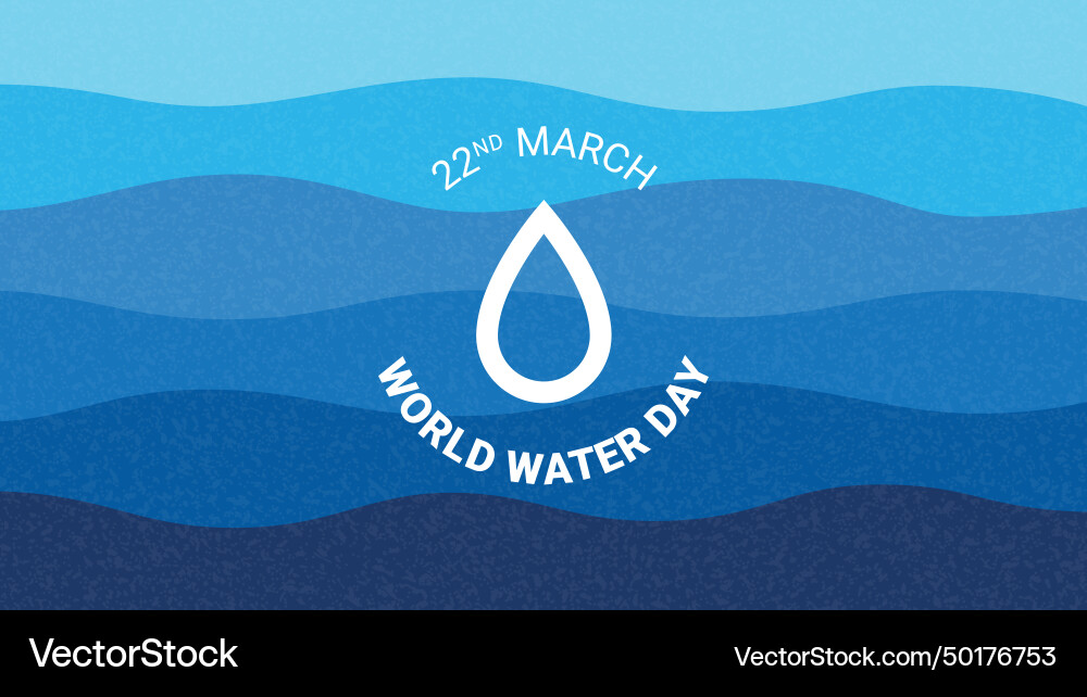 Concept banner for world water day Royalty Free Vector Image