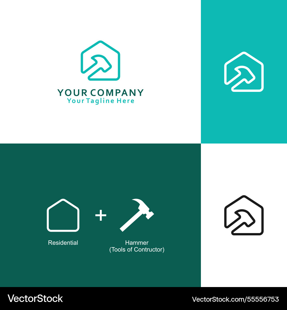 Contractor logo Royalty Free Vector Image - VectorStock