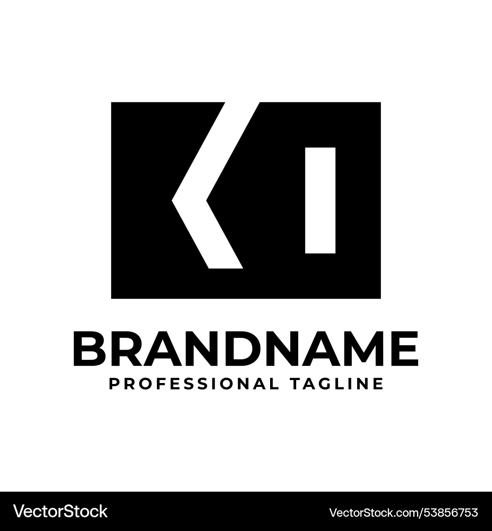 Letters ko monogram logo suitable for any Vector Image