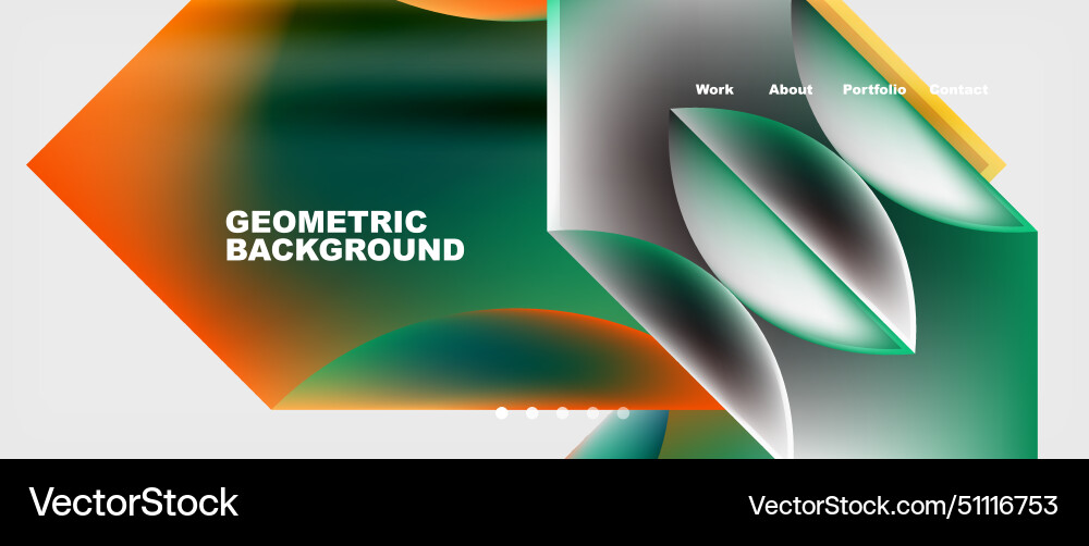 Product with aqua green rectangle shapes inspired Vector Image