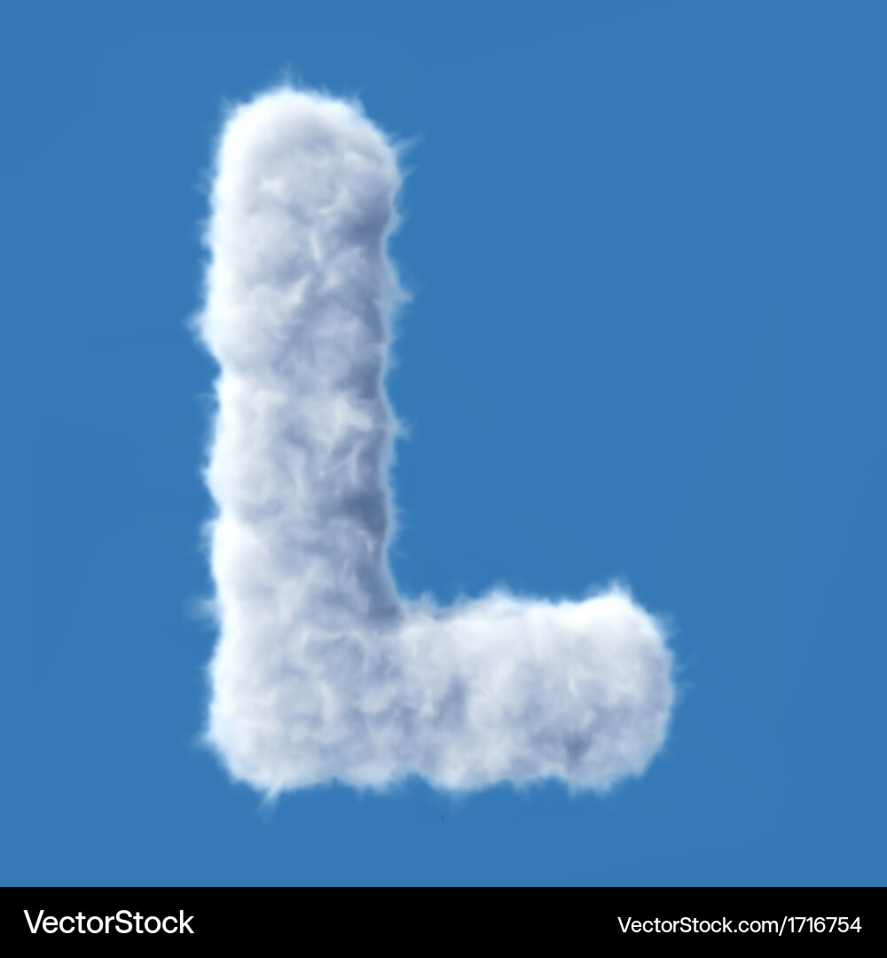 Cloud Letter EPS8 Royalty Free Vector Image - VectorStock