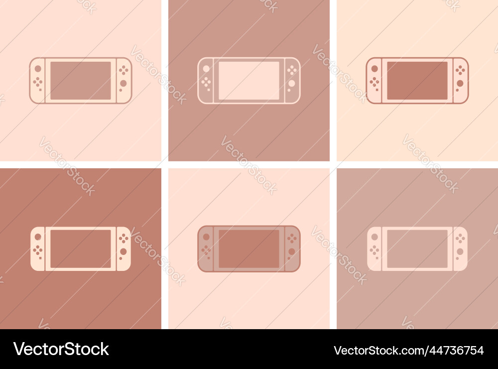 Game controller design template icon nintendo Vector Image