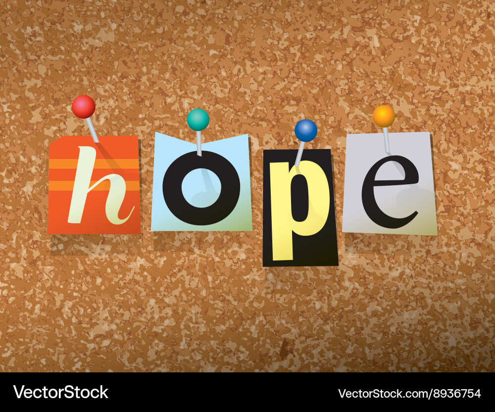 Hope concept Royalty Free Vector Image - VectorStock