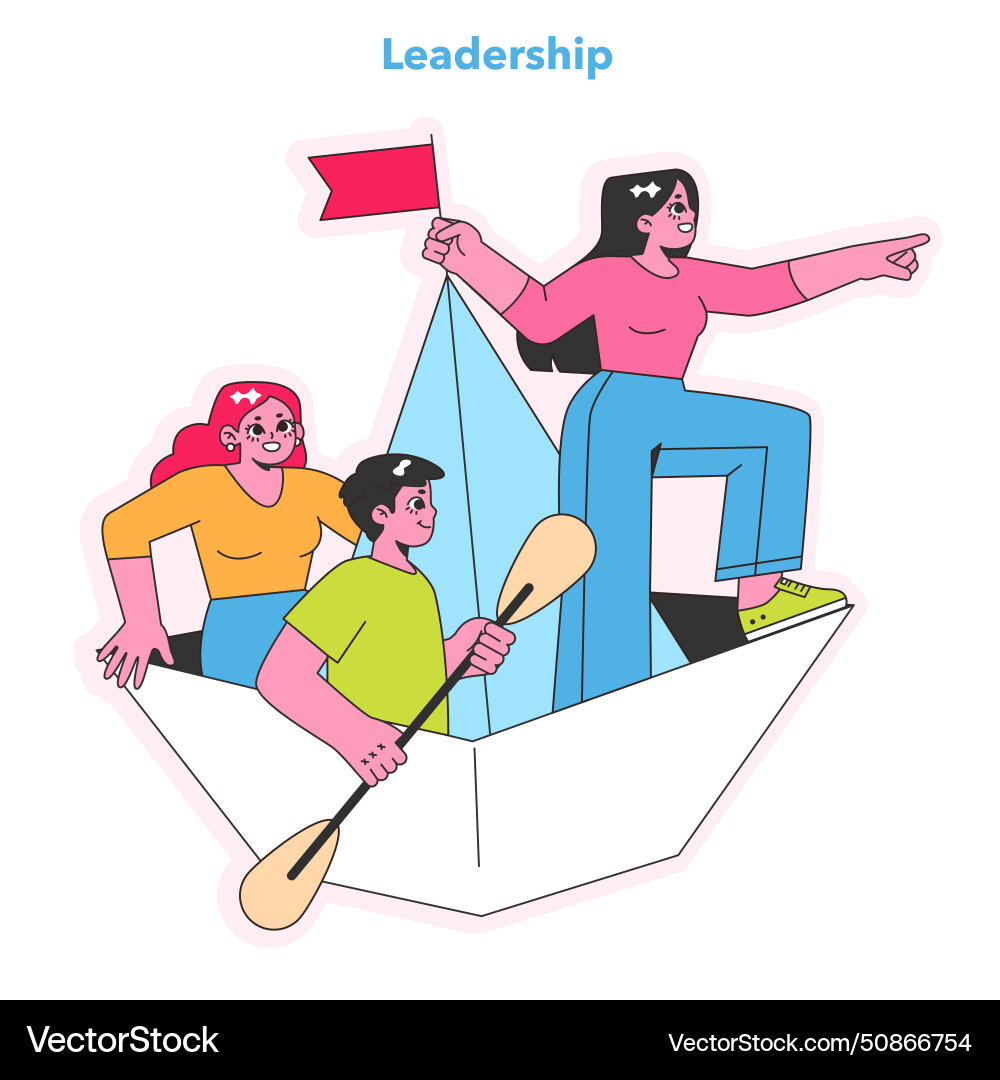 Leadership concept Royalty Free Vector Image - VectorStock