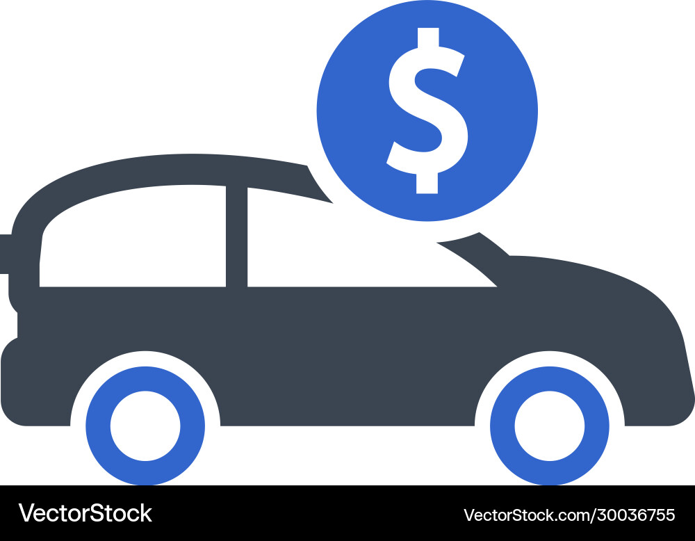 Car loan icon Royalty Free Vector Image - VectorStock