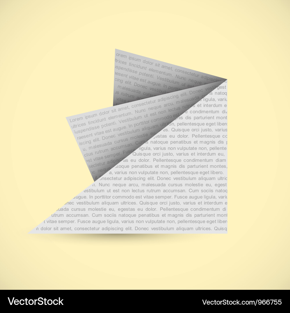 Origami paper background Royalty Free Vector Image