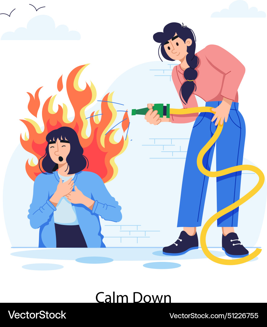 Self deception Royalty Free Vector Image - VectorStock