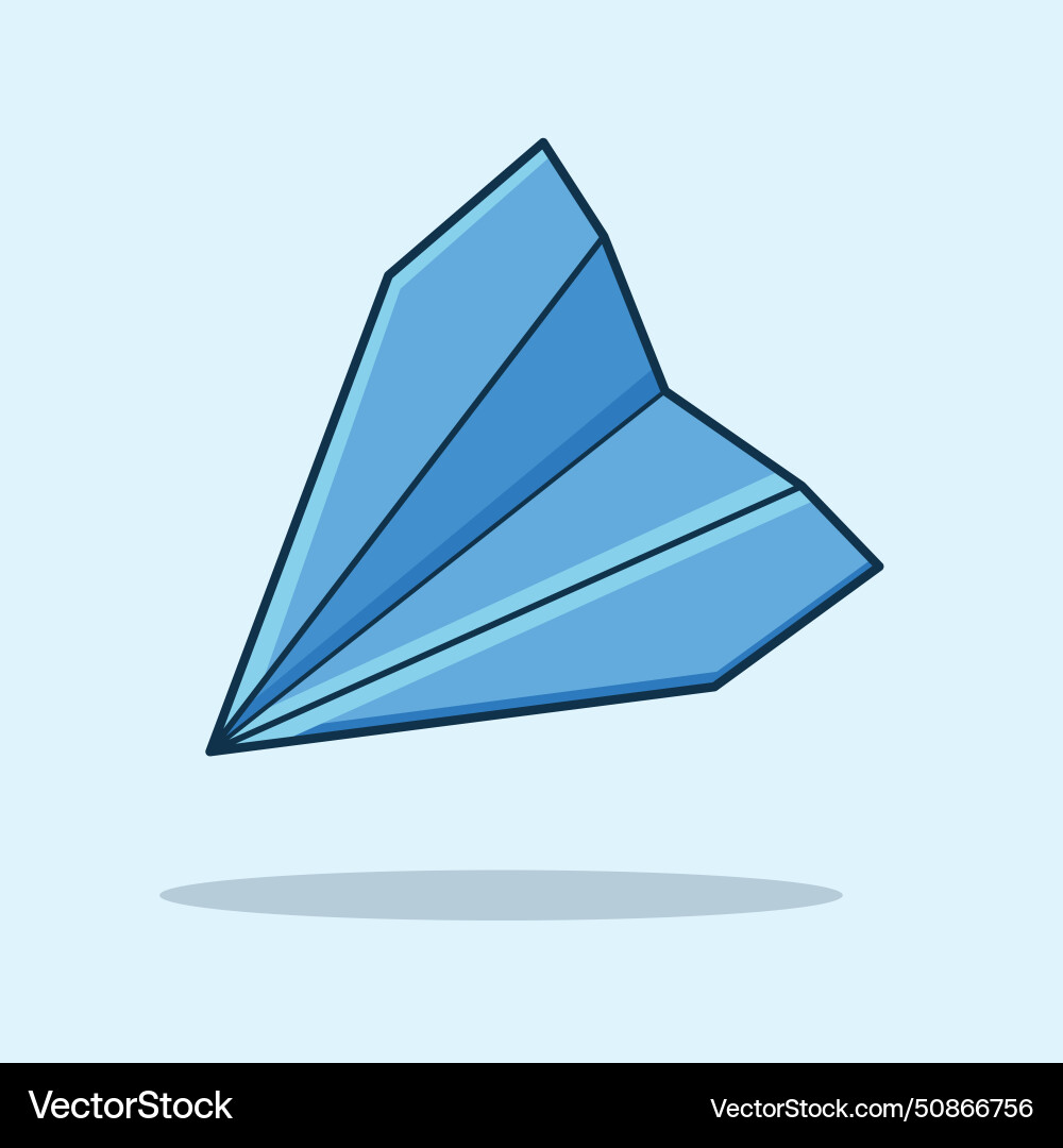 Airplane origami Royalty Free Vector Image - VectorStock