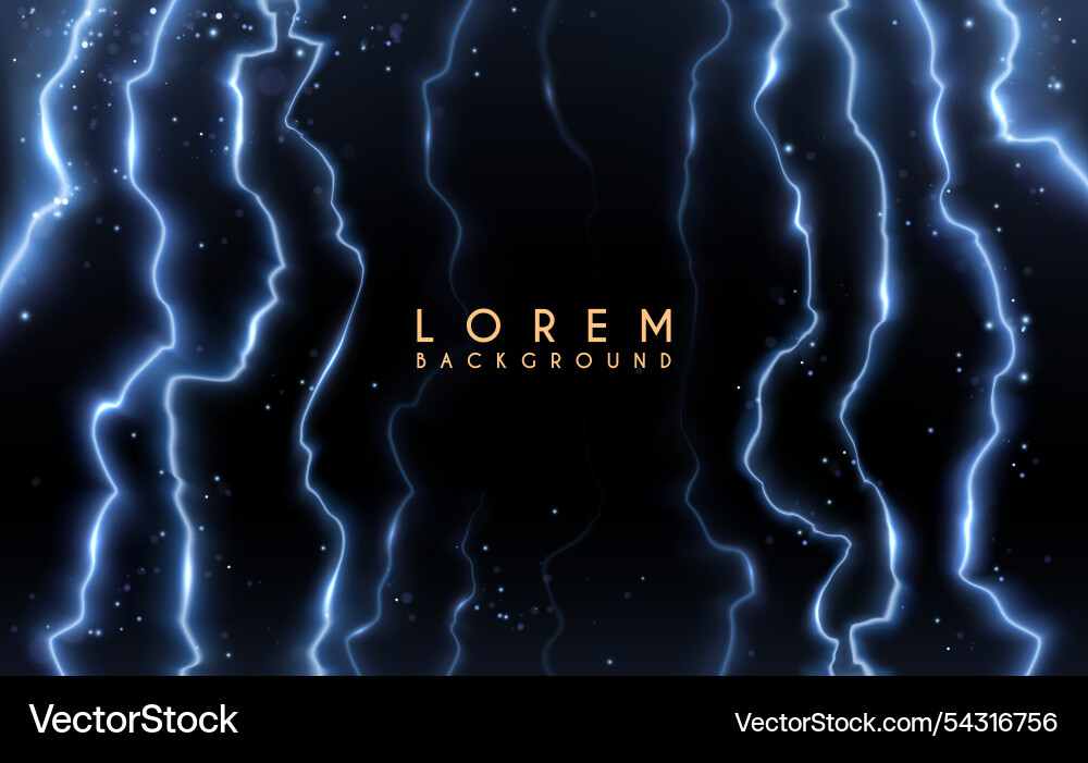 Electric Lightning Background Royalty Free Vector Image