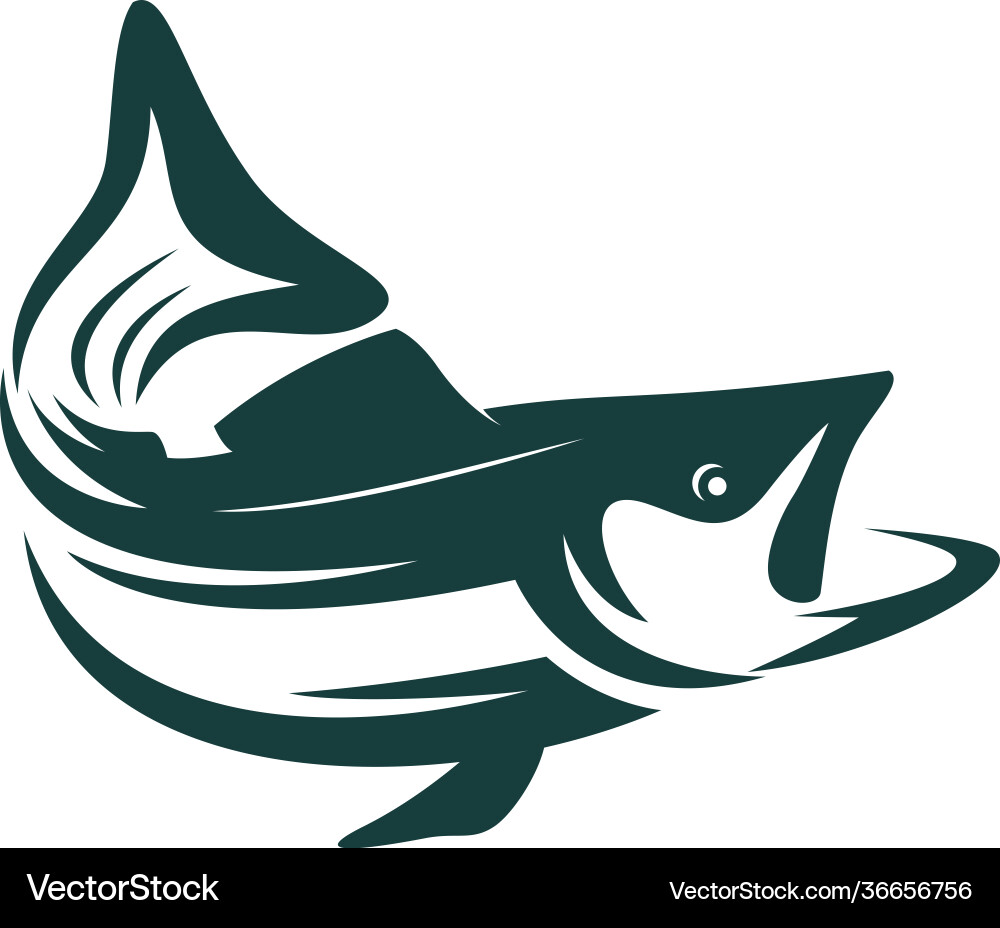 Fishing template Royalty Free Vector Image - VectorStock
