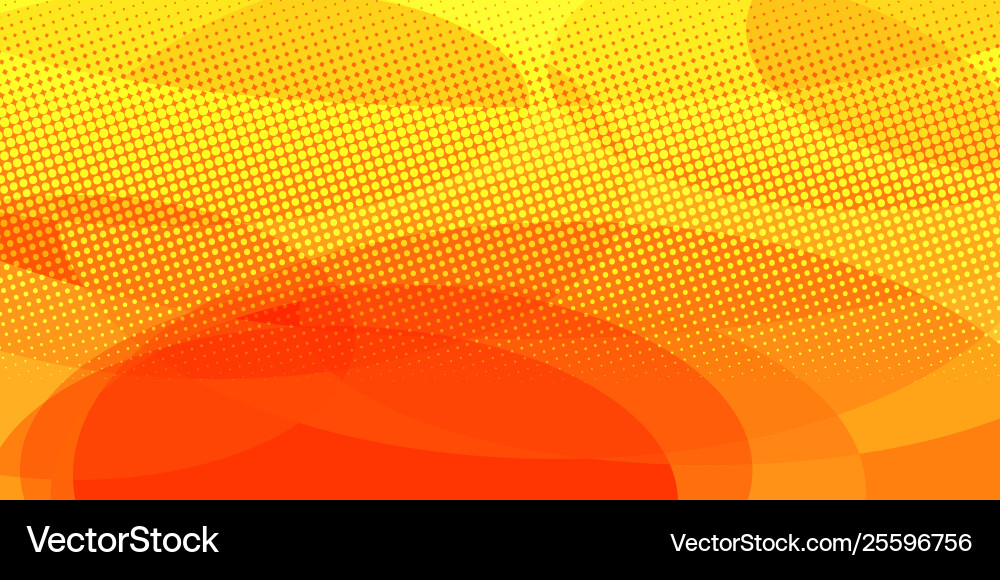 Yellow red circles background Royalty Free Vector Image