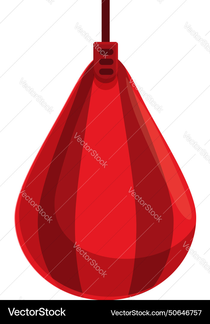 Boxing punch bag icon cartoon training Royalty Free Vector