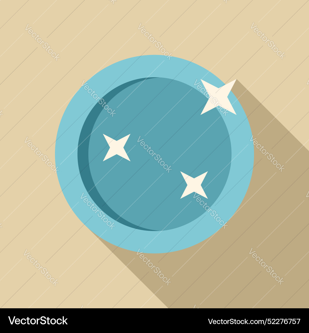Clean plate sparkling with stars symbolizing Vector Image