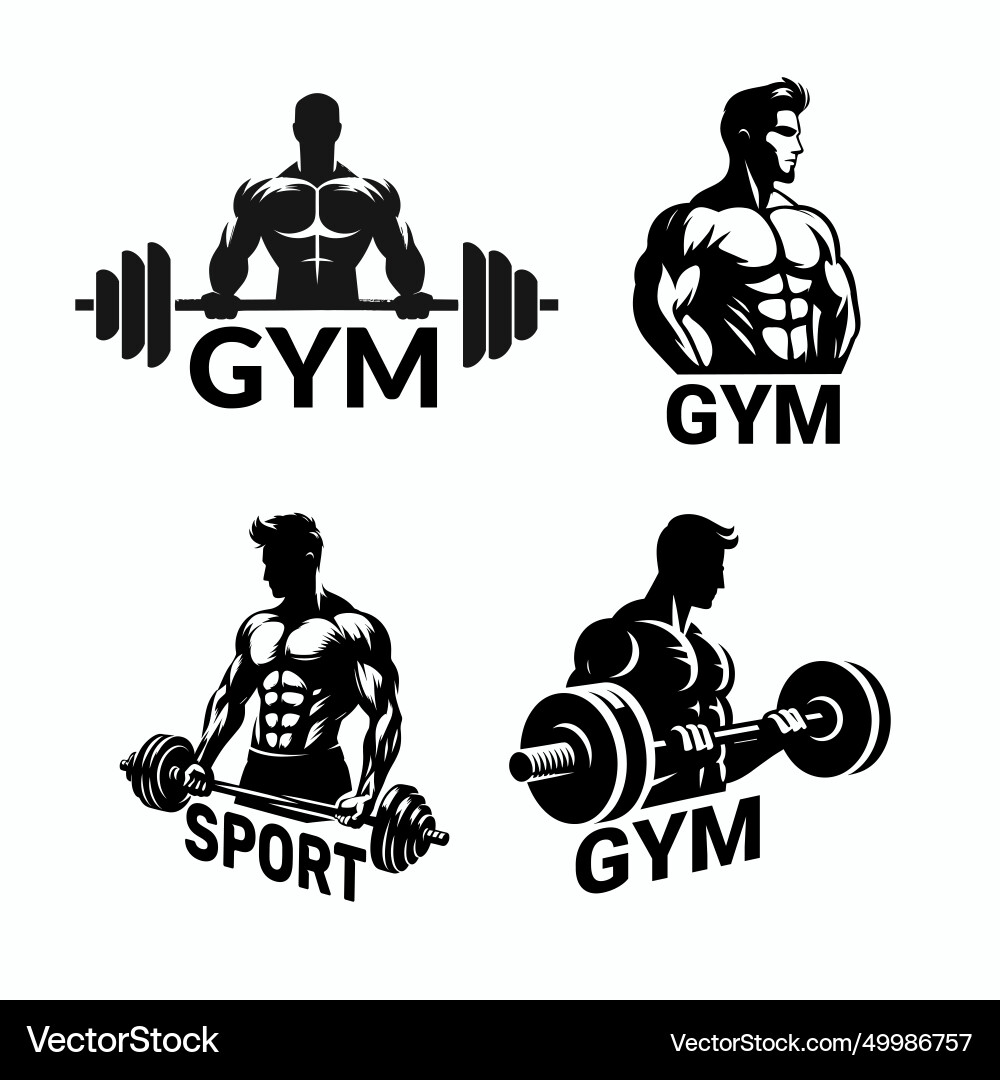 Gym Workout Logo Gym Logo Png Vector Images | Depositphotos
