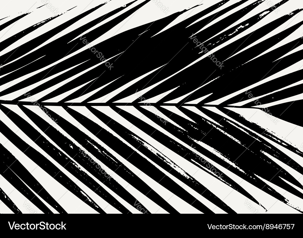 Palm leaf poster design Royalty Free Vector Image