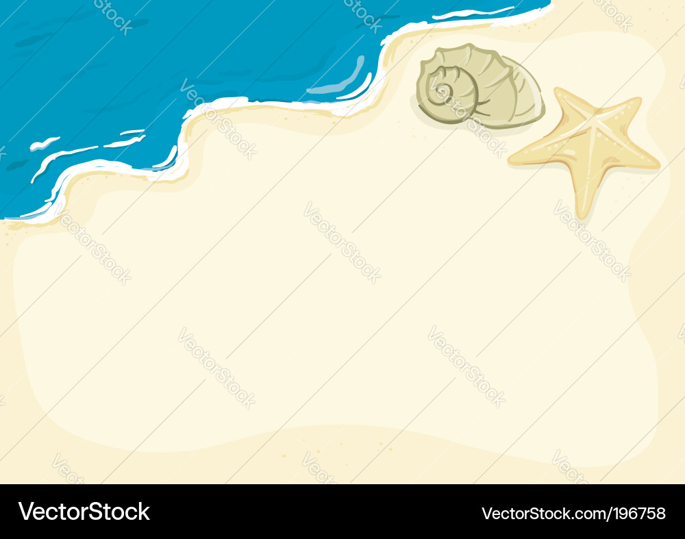 Beach background Royalty Free Vector Image - VectorStock