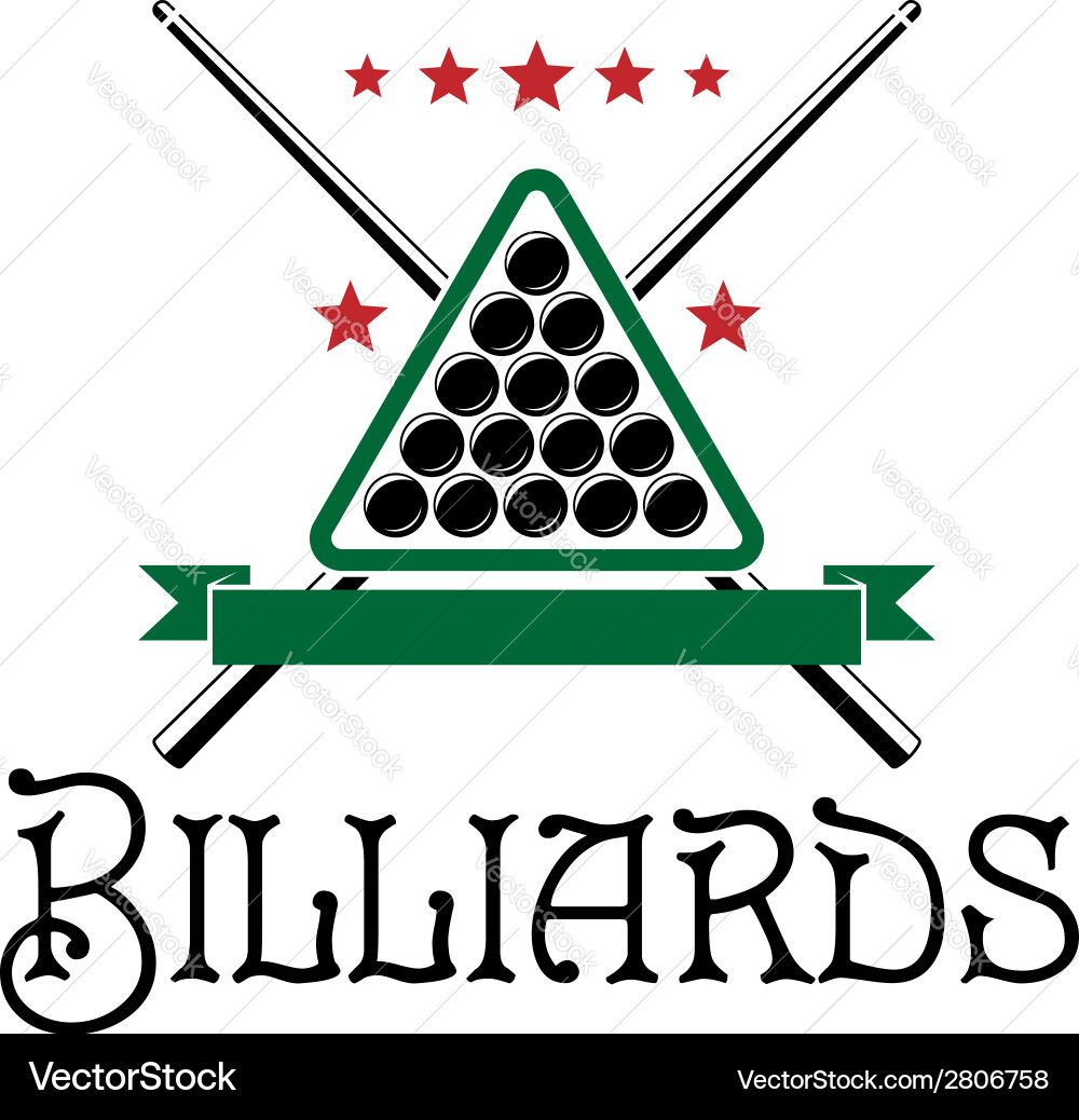 Billiards Club Logo Royalty Free Vector Image - VectorStock