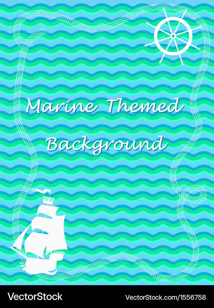 Marine theme background Royalty Free Vector Image