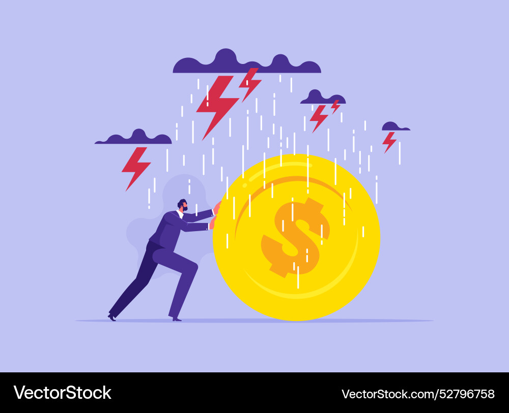Overcoming business obstacles or problems concept Vector Image