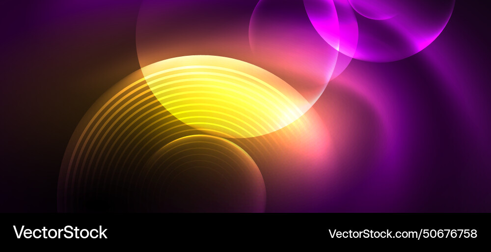 Shiny color neon glowing design Royalty Free Vector Image