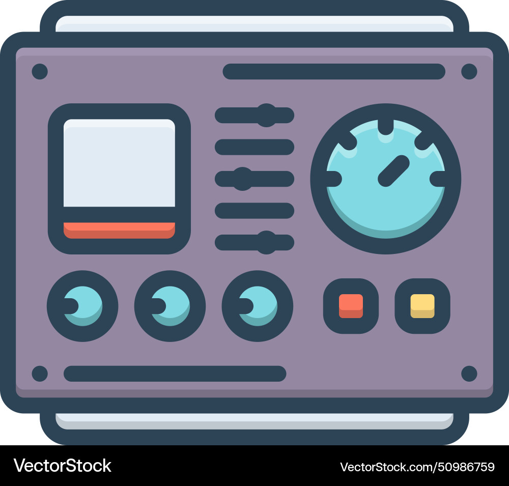 Control panel Royalty Free Vector Image - VectorStock
