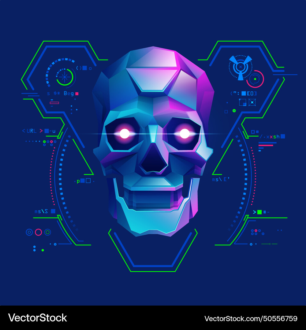 Cyberskull Royalty Free Vector Image - VectorStock