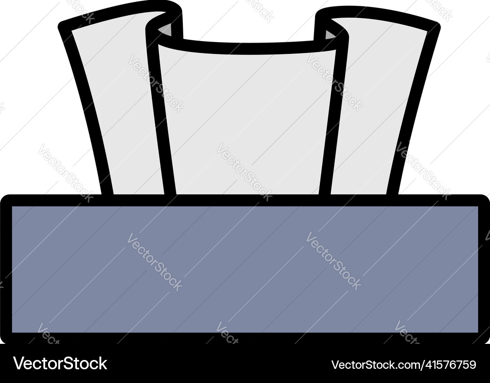 Tissue paper icon Royalty Free Vector Image - VectorStock