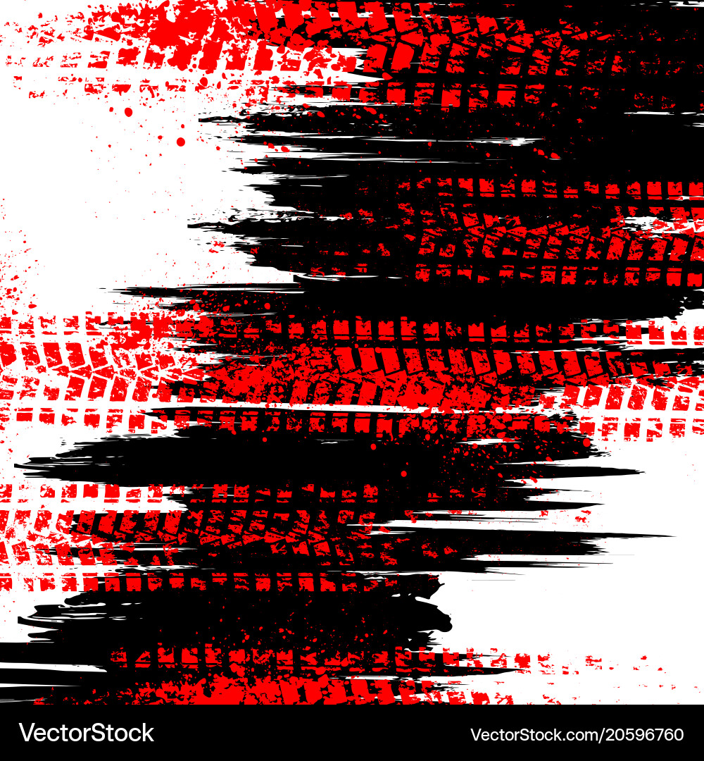 Black tire track background Royalty Free Vector Image