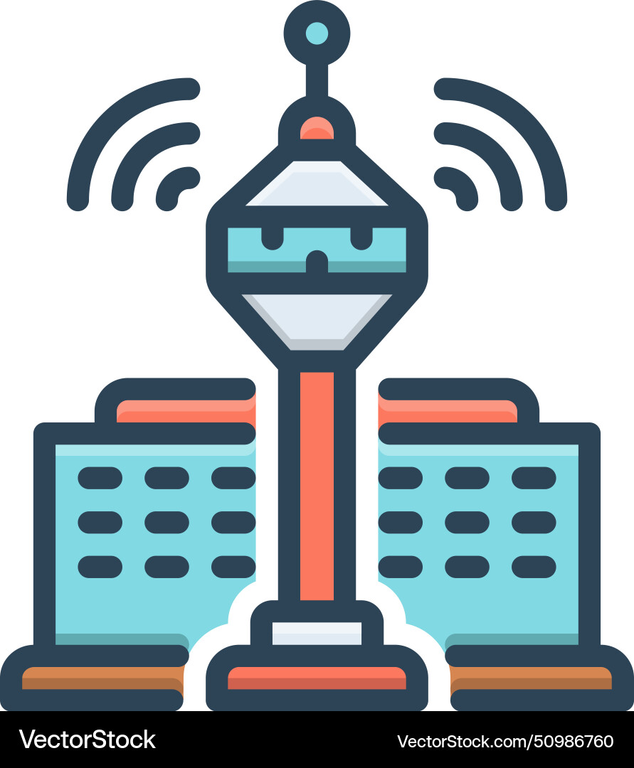 Control tower Royalty Free Vector Image - VectorStock