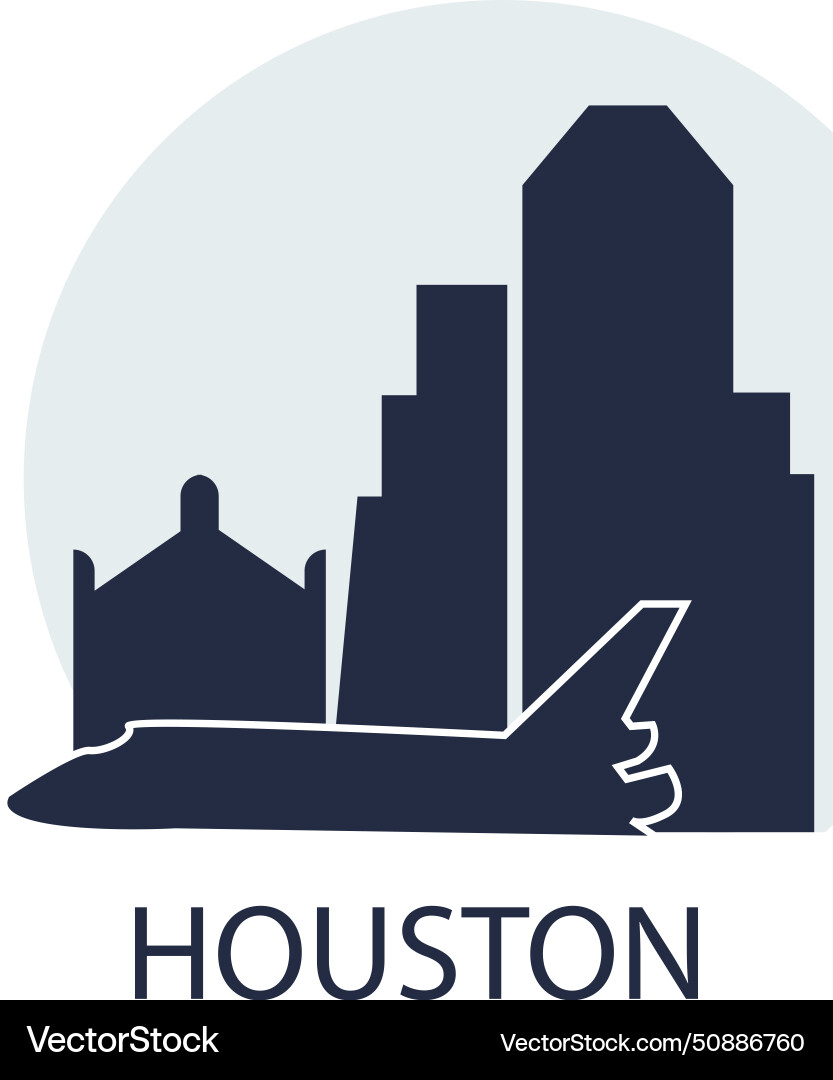 Houston logo Royalty Free Vector Image - VectorStock
