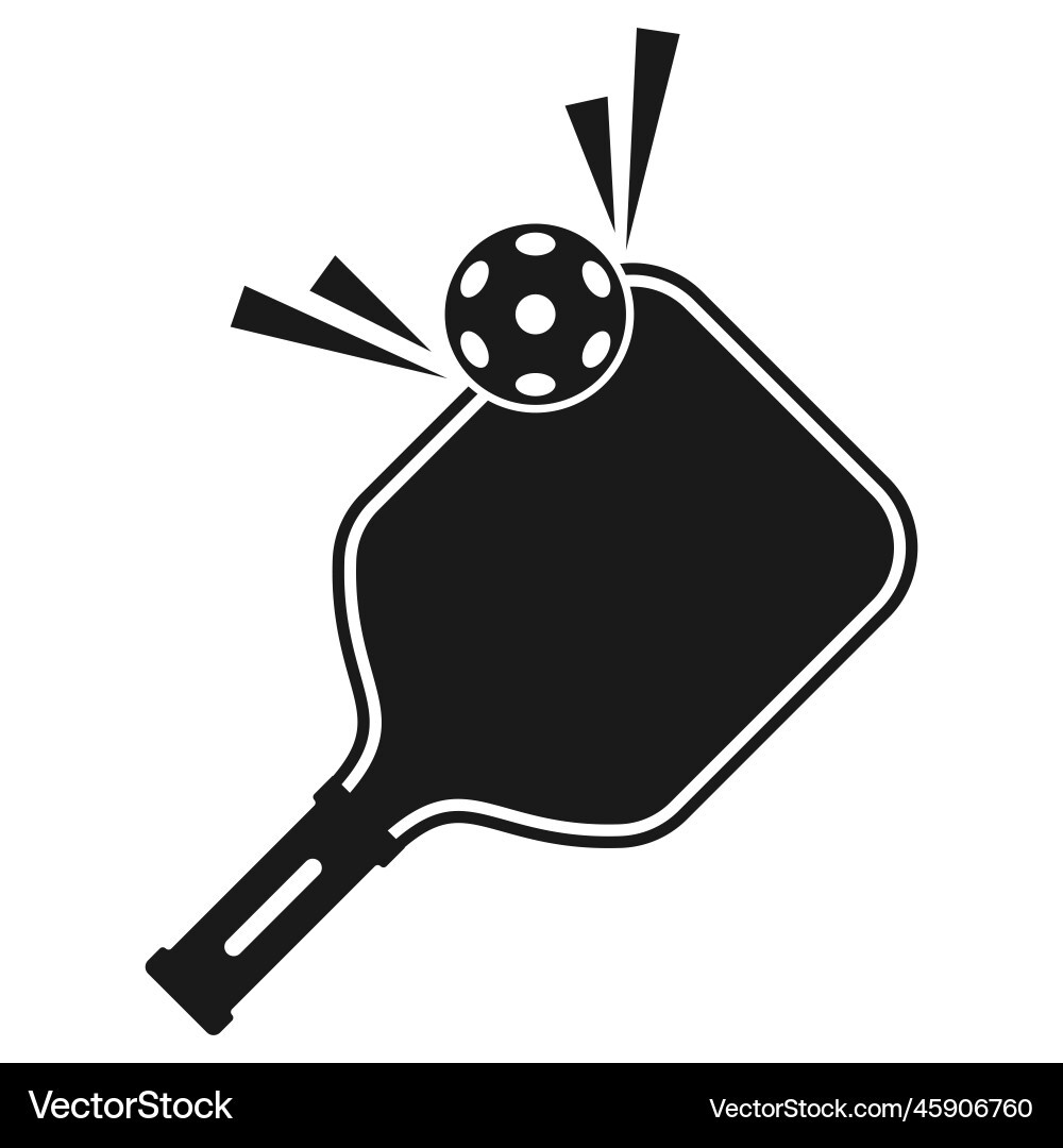 Pickleball Sport Icon Royalty Free Vector Image
