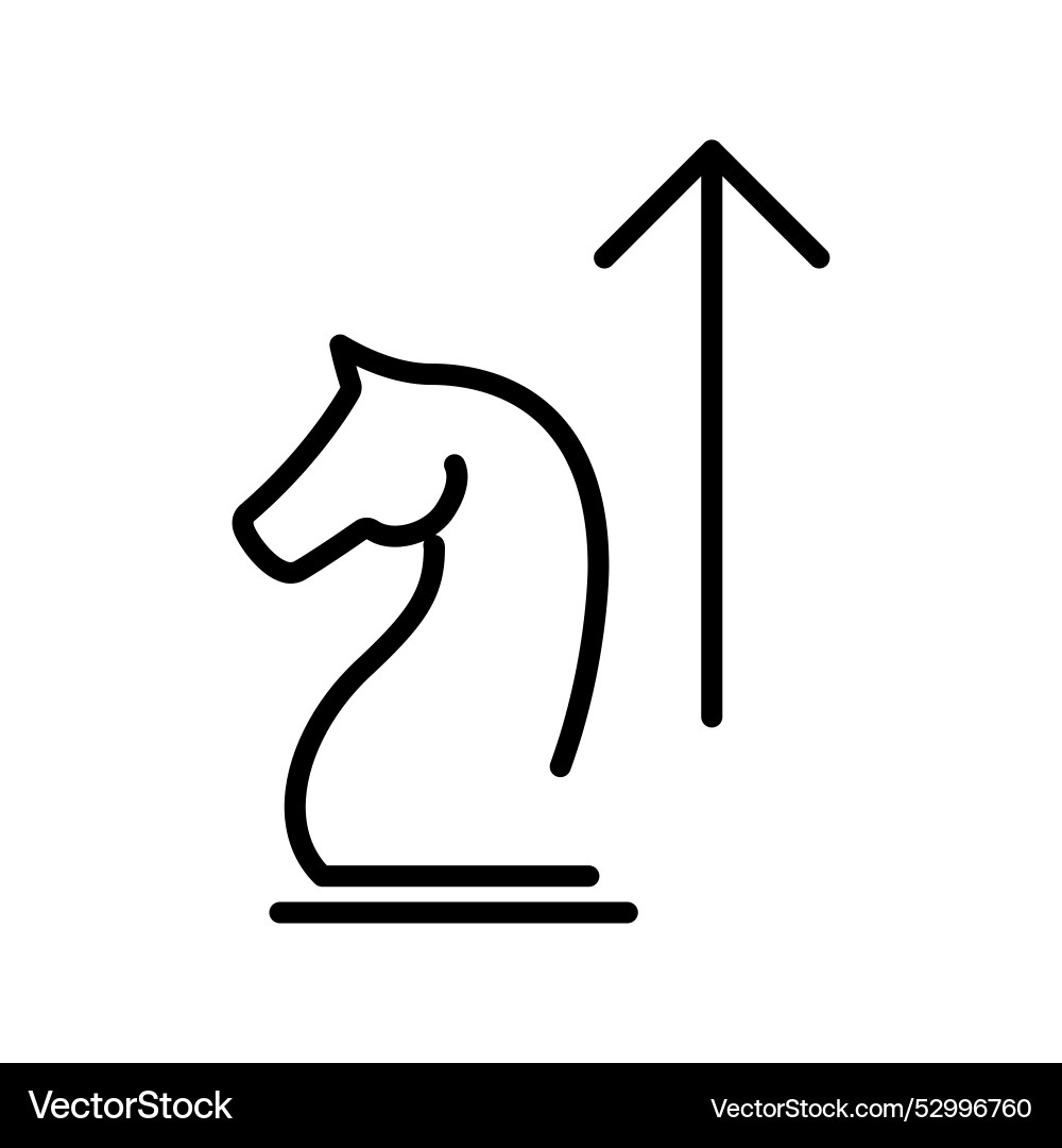 Strategy icon logo symbol outline set Royalty Free Vector