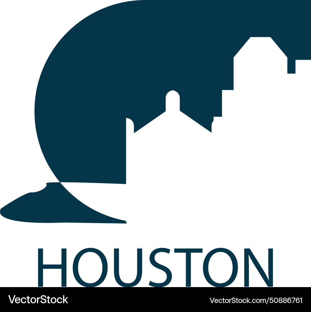 Houston logo Royalty Free Vector Image - VectorStock