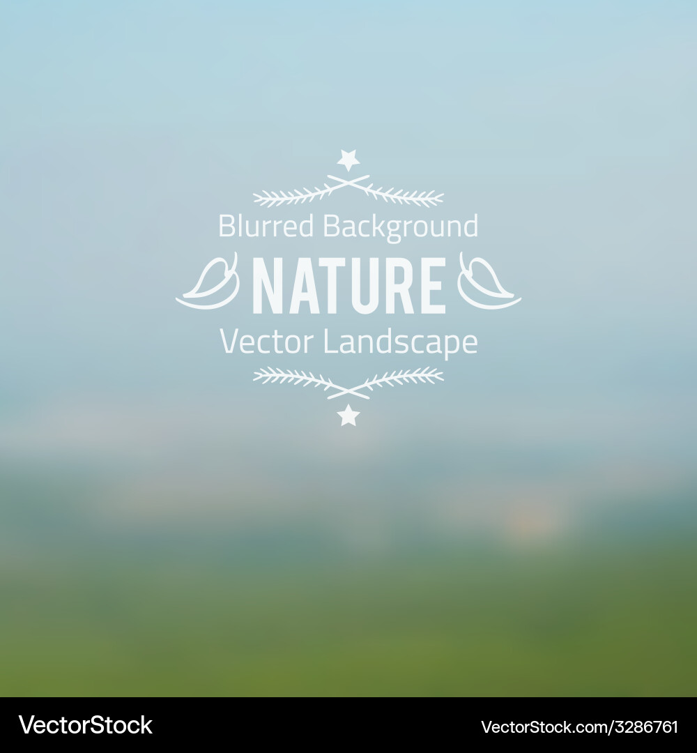 Landscape Royalty Free Vector Image - VectorStock
