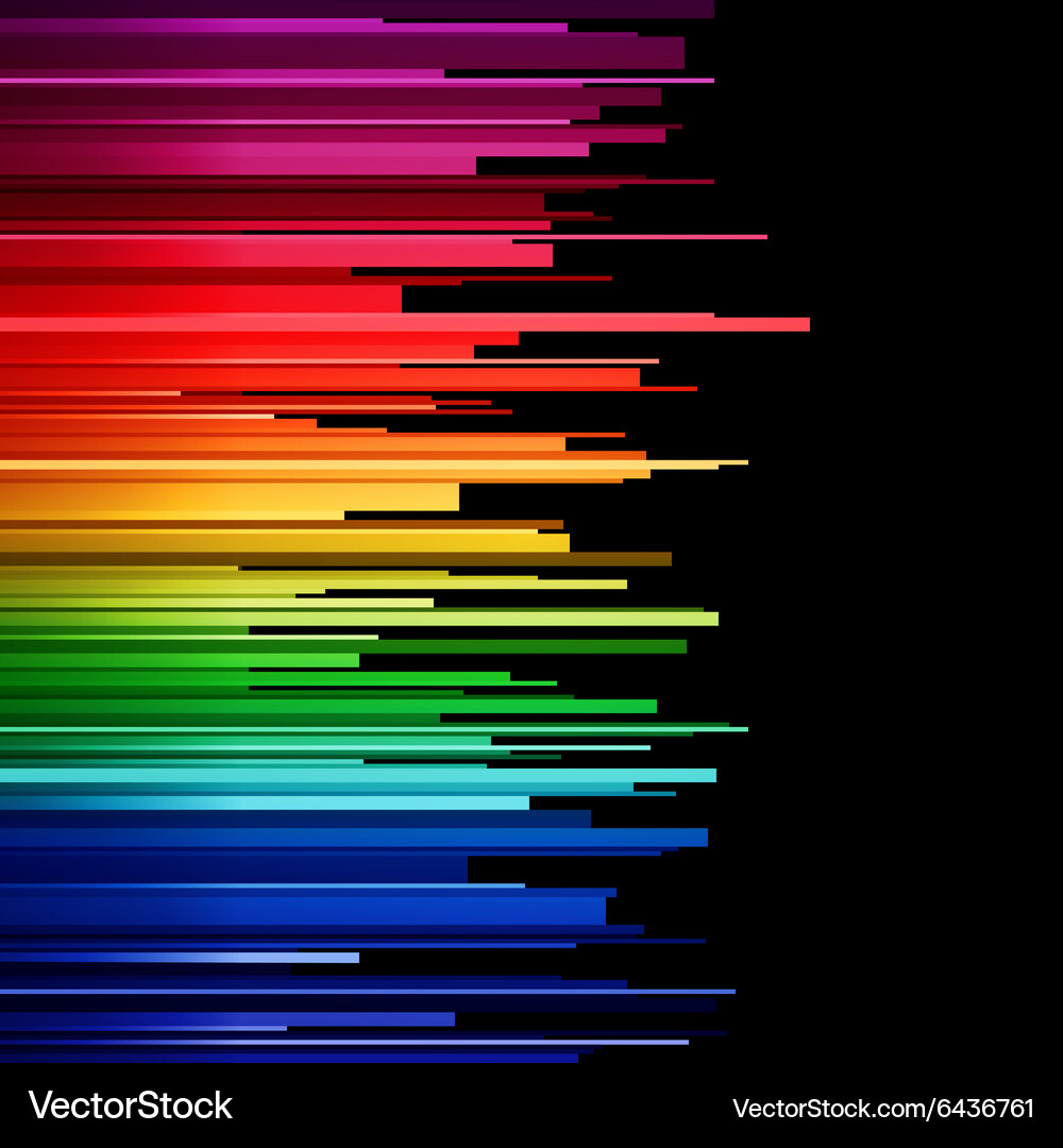 Rainbow Gradient Stripes Royalty Free Vector Image