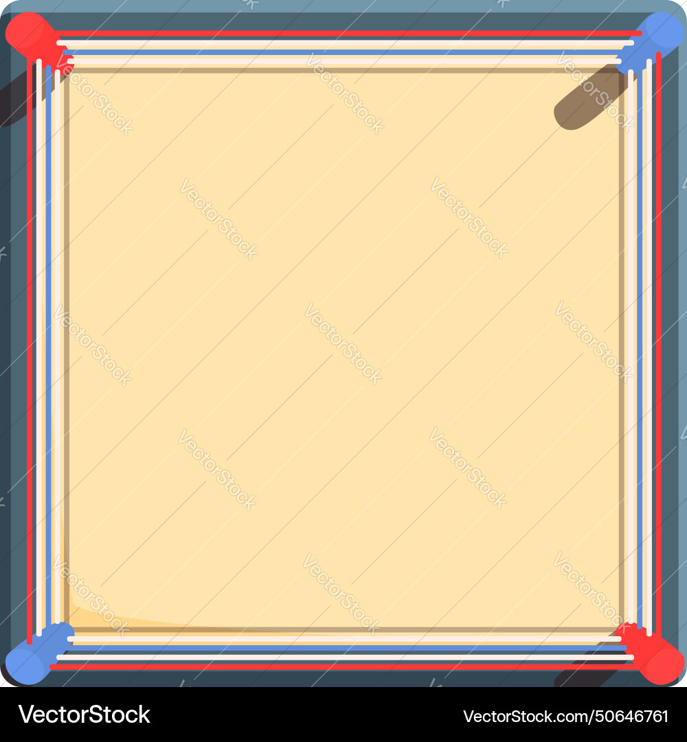 Top view boxing ring icon cartoon Royalty Free Vector Image