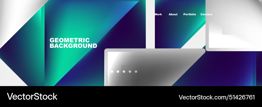 Triangle minimal web site page background design Vector Image