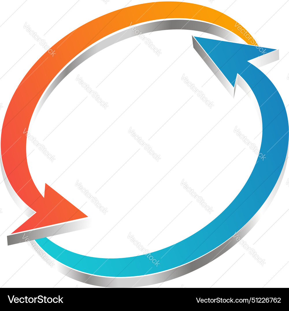 Arrows red and blue air conditioning and heating Vector Image