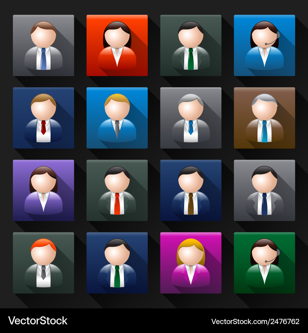 Business avatar Royalty Free Vector Image - VectorStock