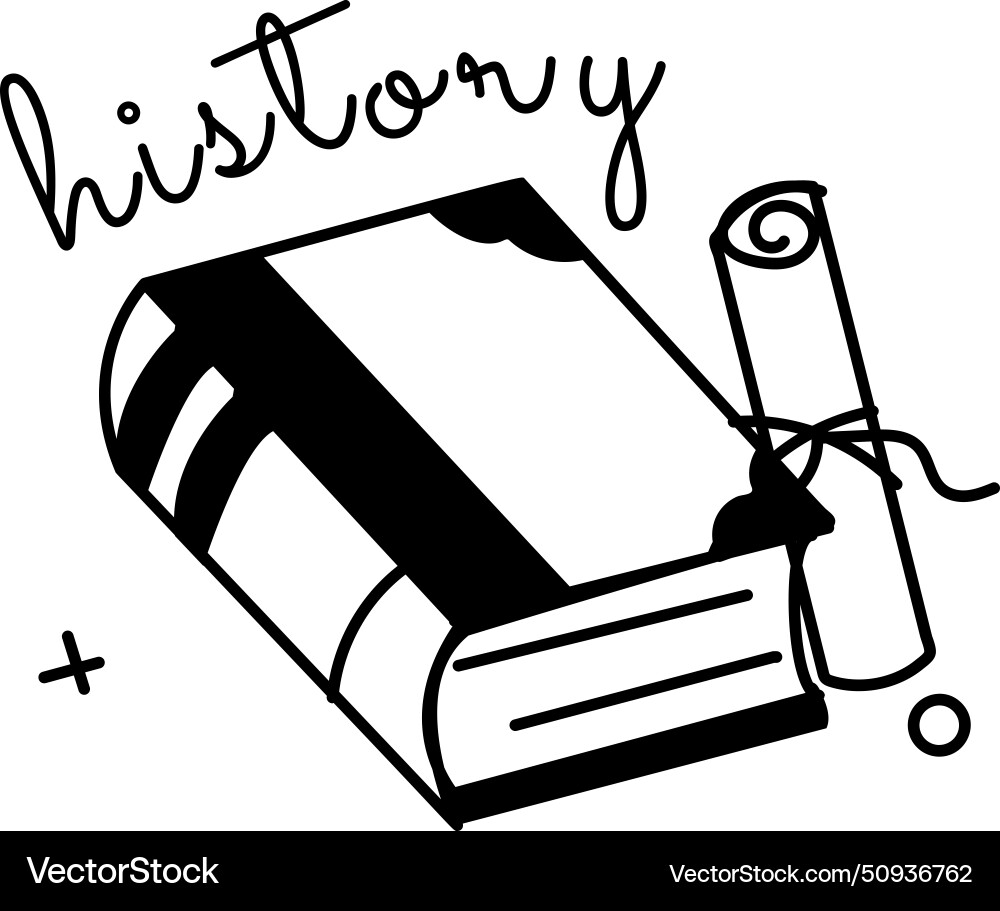 History book Royalty Free Vector Image - VectorStock