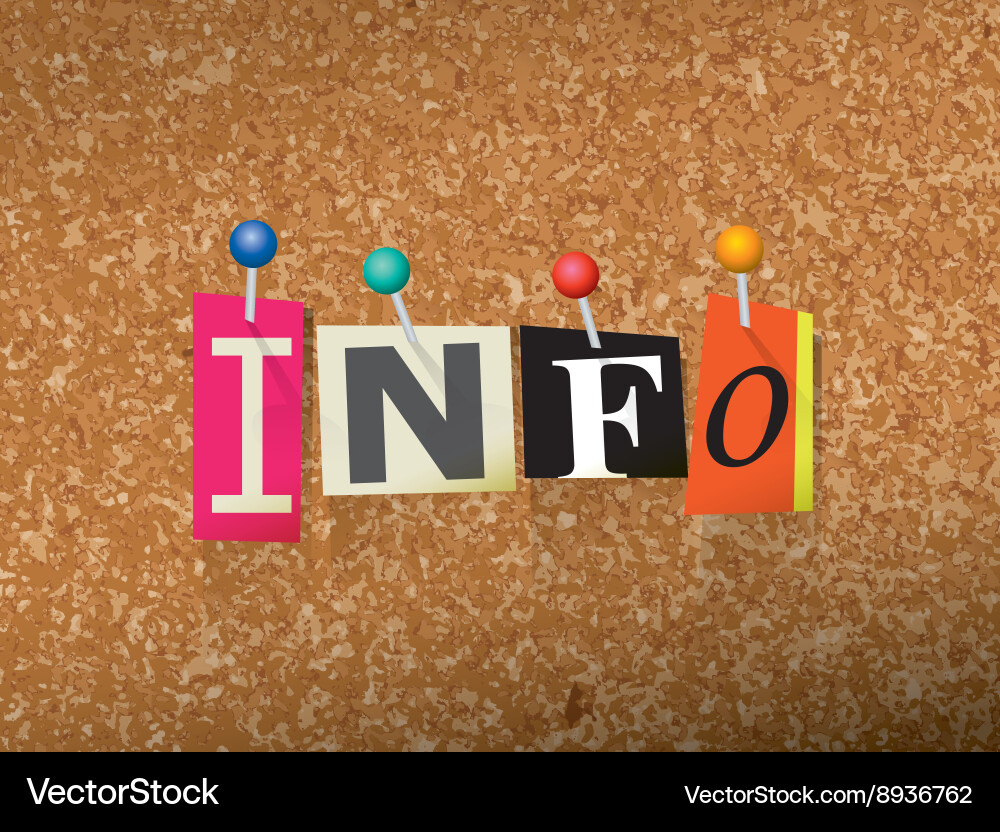 Information Bulletin Royalty Free Vector Image