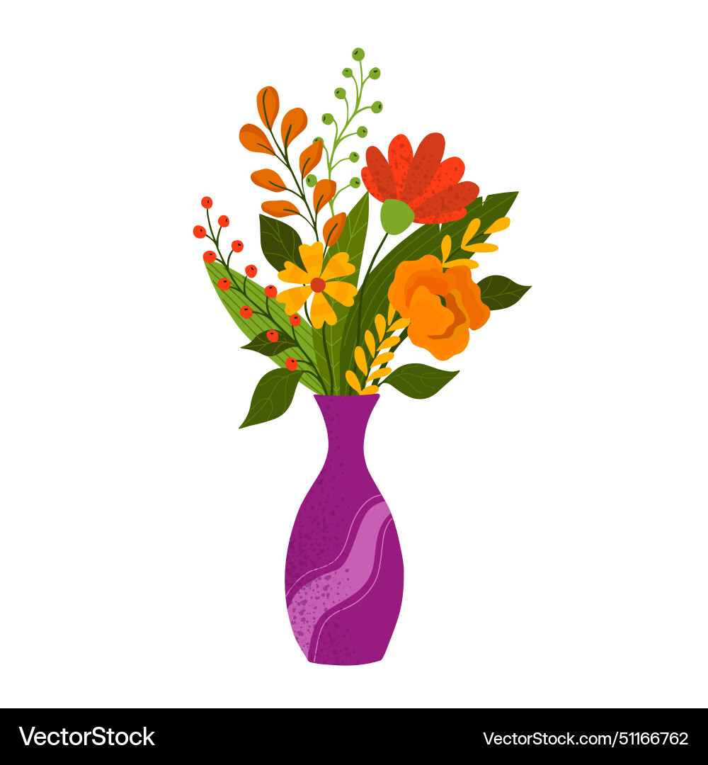 Isolated beautiful flower bouquets in wrapping Vector Image