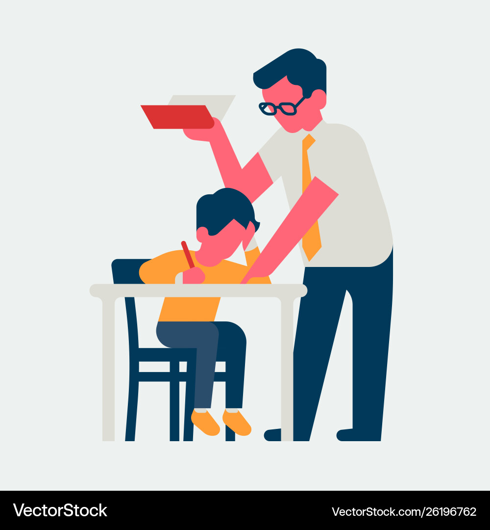 Learning process concept Royalty Free Vector Image